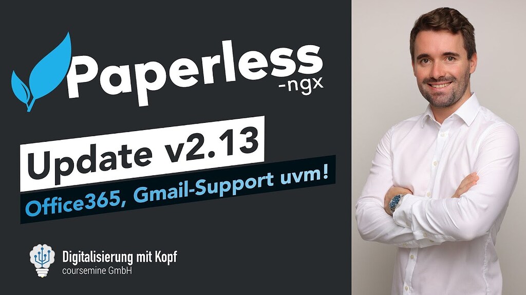 Neue Features in paperless-ngx v2.13: Support für Outlook (Microsoft365) und Gmail, Suchfunktion ...